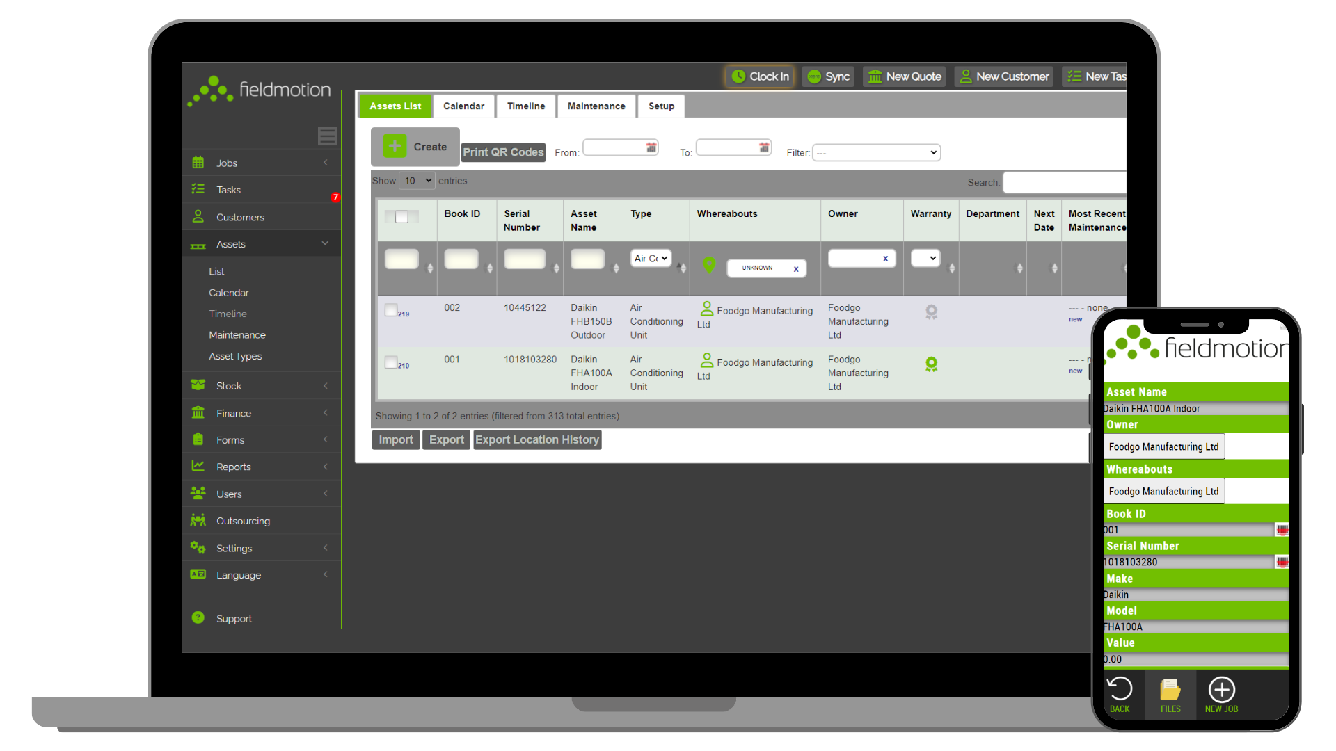Software Features - Fieldmotion