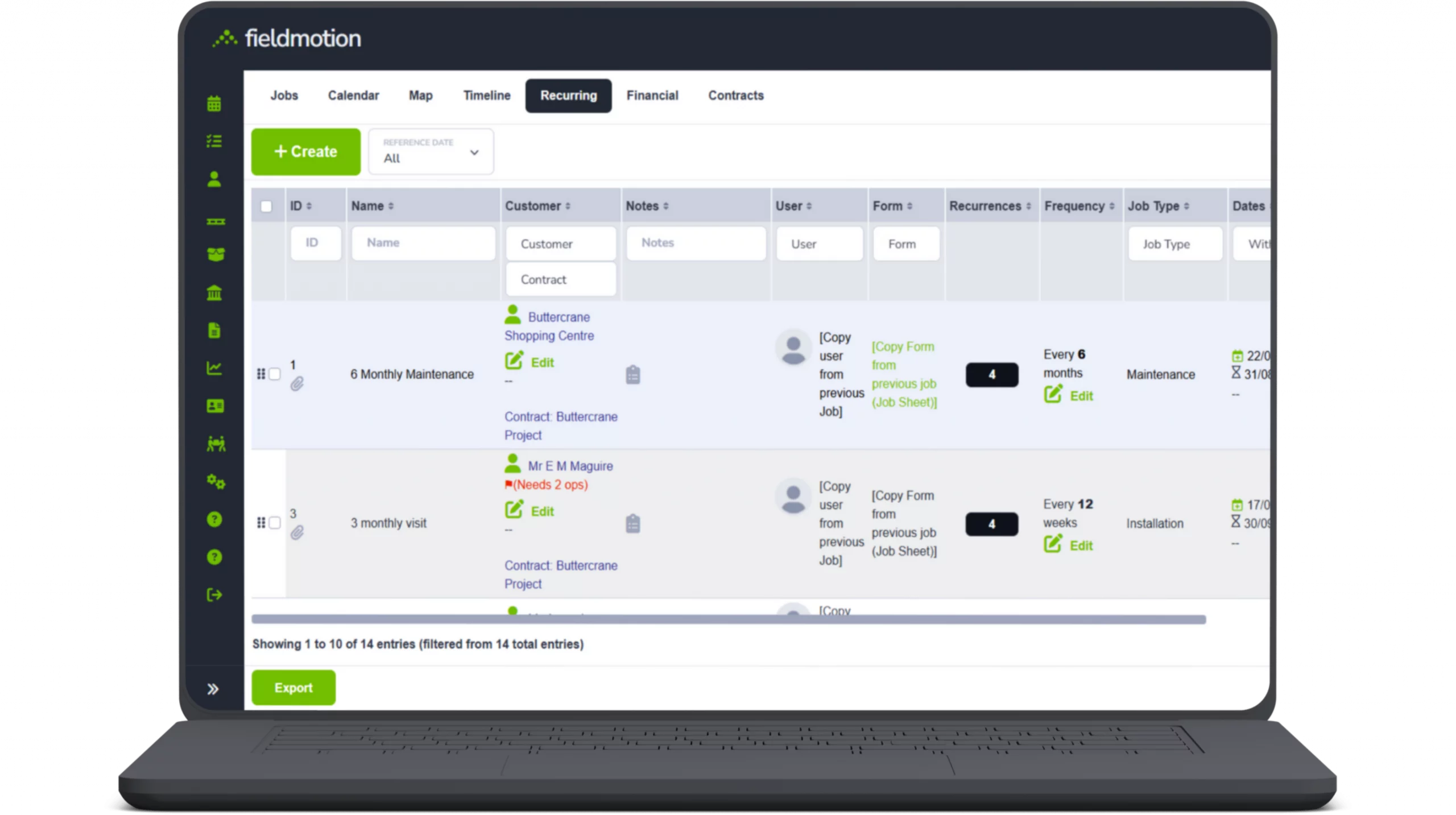 Planned Maintenance - Fieldmotion