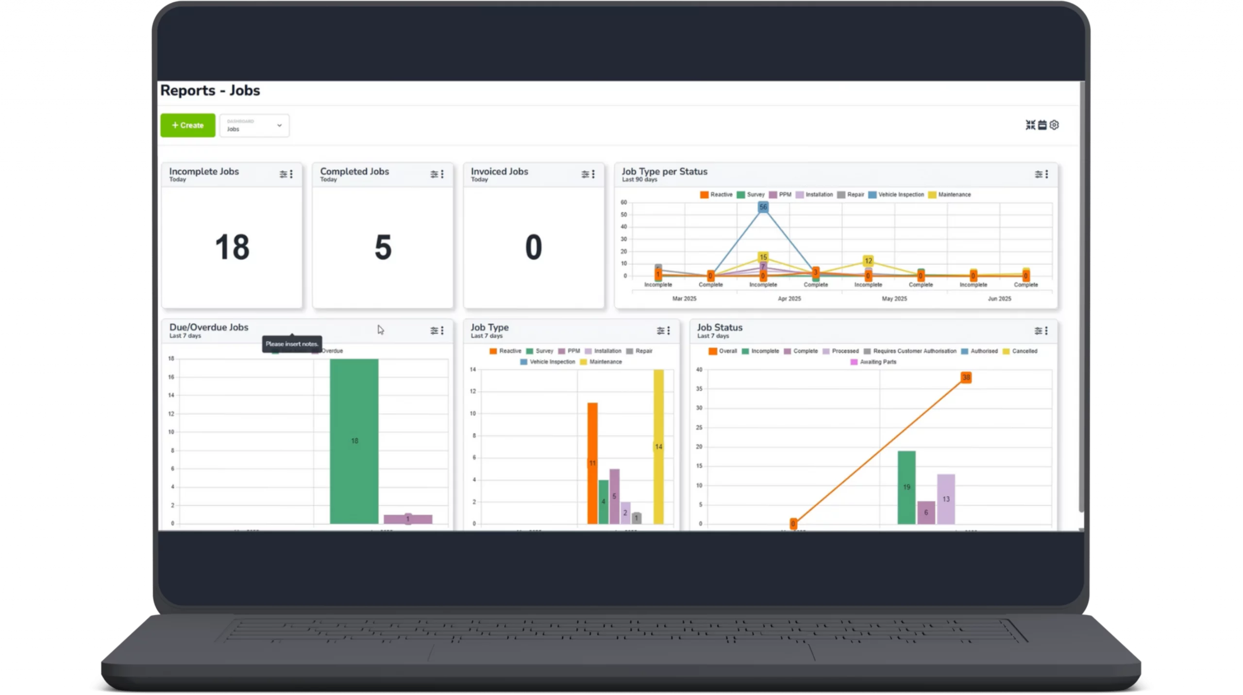 Reports and Dashboards - Fieldmotion